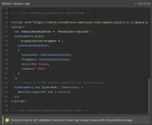 Hack de Webflow: paginación perfecta para su sitio