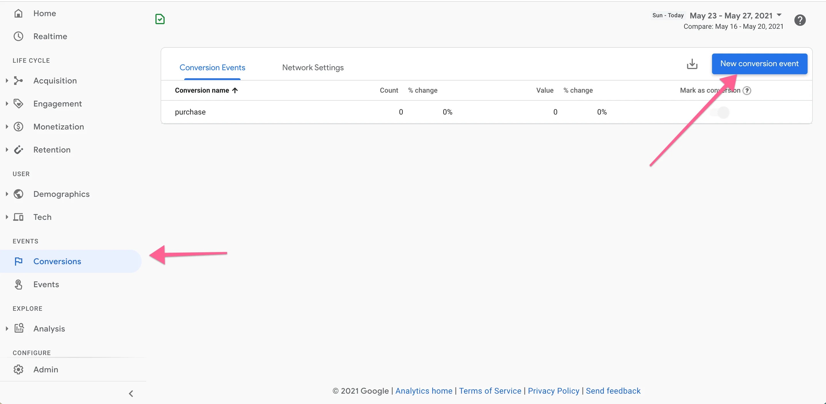 Seguimiento de eventos en Google Analytics 4 mediante Tag Manager
