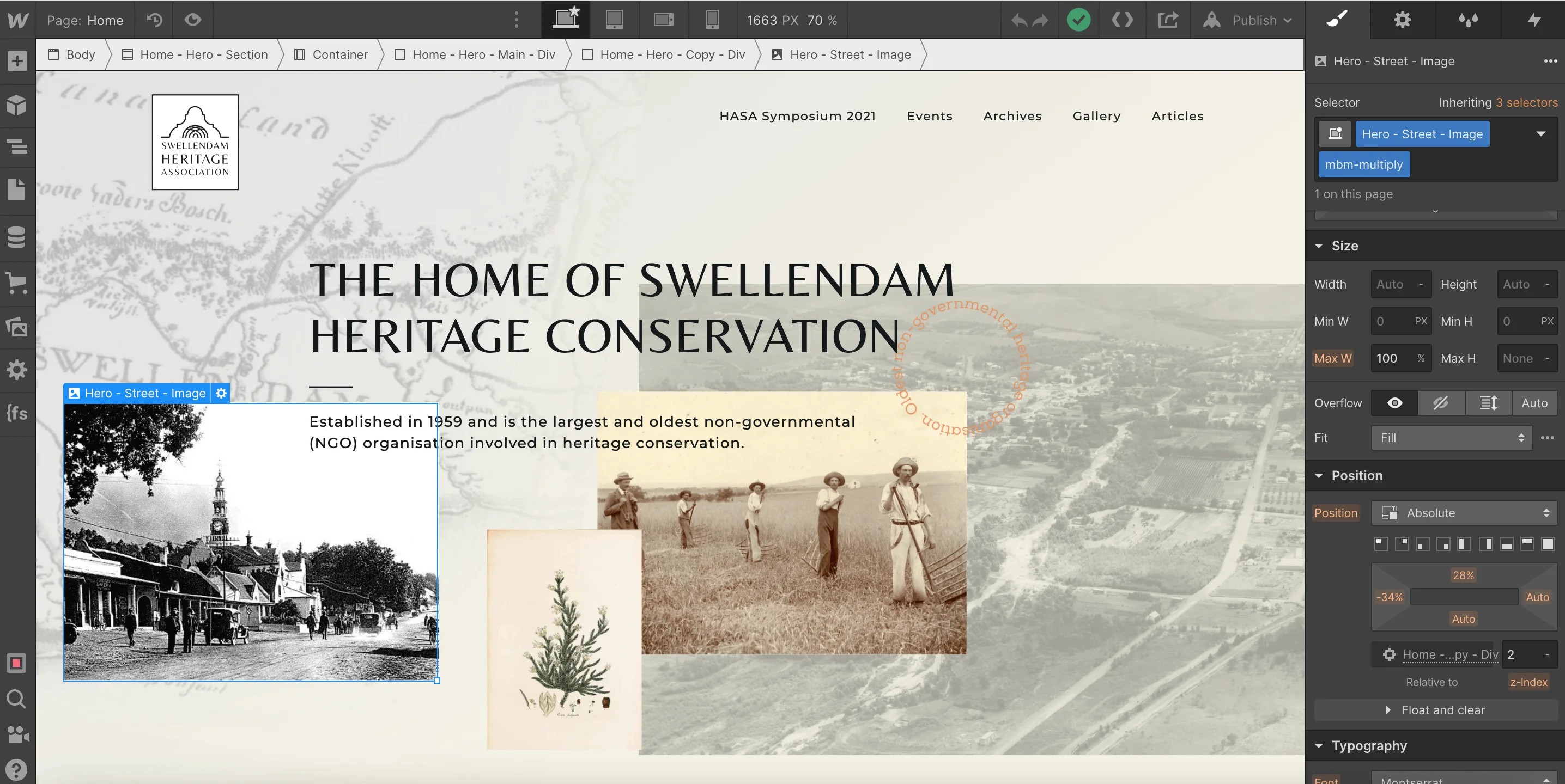 Adding CSS Blend Modes in Webflow with Combo Classes